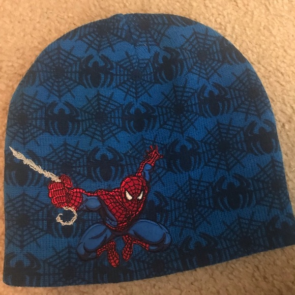 Marvel | Accessories | Spiderman Red Blue Warm Hat Beanie | Poshmark